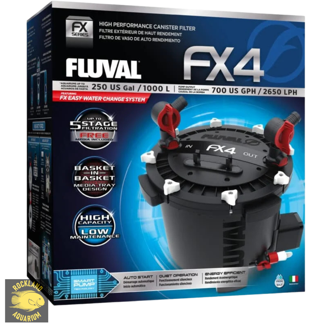 Fluval FX4 High Performance Canister Filter – For Aquariums up to 250